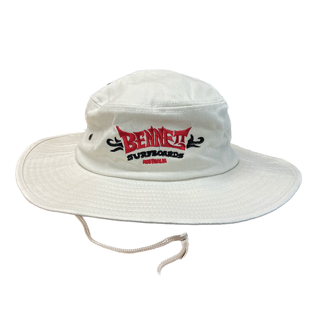 Bennett Gilligan Hat - White – bennettsurf